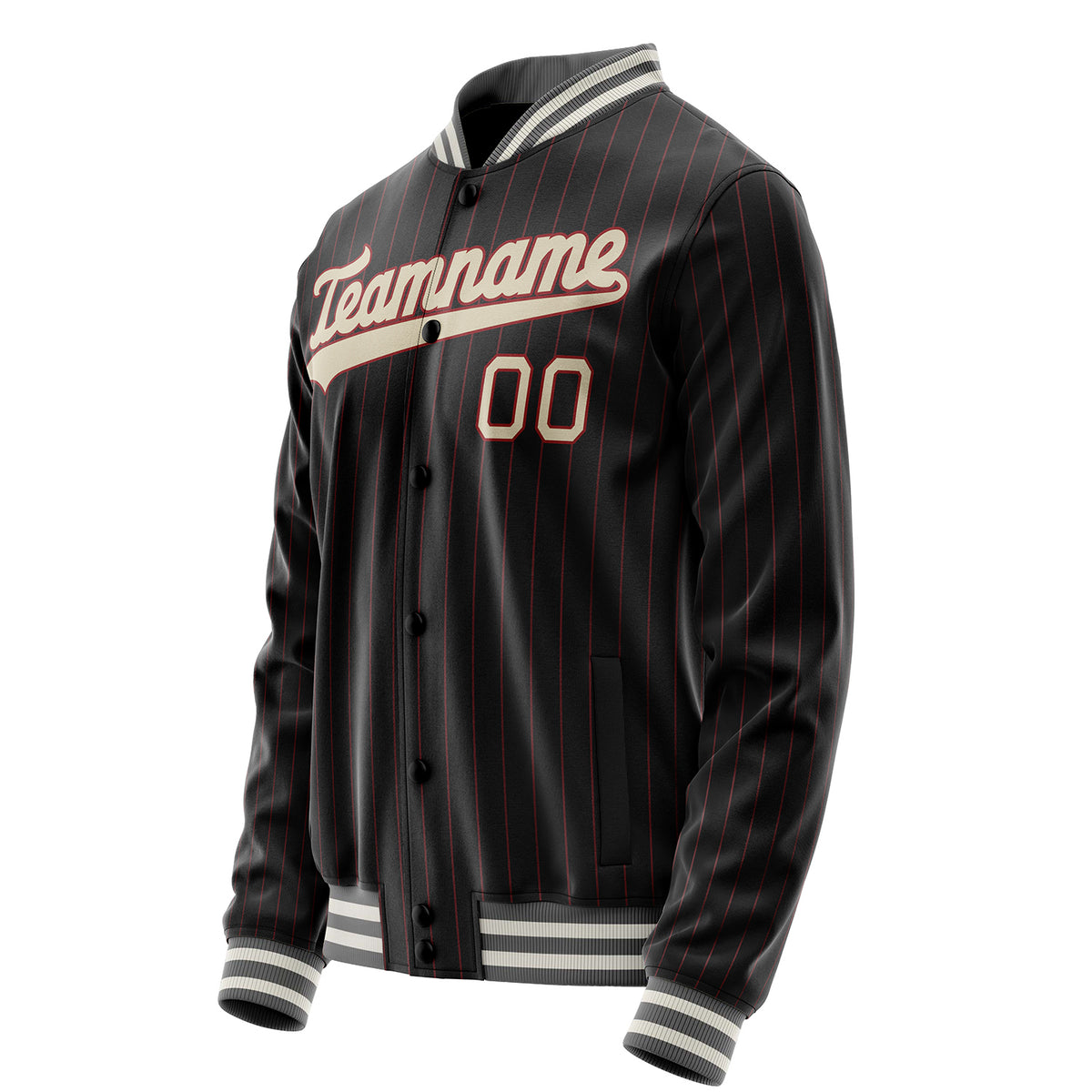 Free Design No Minimums Custom Black Cream Varsity Letterman Jacket ...